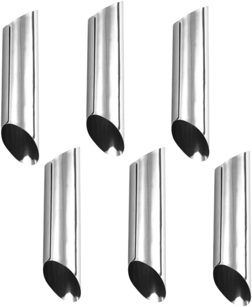 Amazon.com: 10 Pcs 5 inch Cannoli Tubes Molds, Large Stainless Steel ...