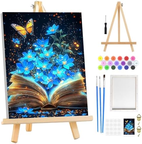 Amazon.com: Paint by Numbers Kit for Adults Beginners Framed with ...