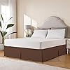 Amazon.com: MIYE Pleated Waffle Weave Bed Skirt, Tailored Dust Ruffle ...
