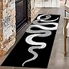 Amazon.com: ZCLRUG Snakes Decor Runner Rug, 2x7ft, White Black Animal ...