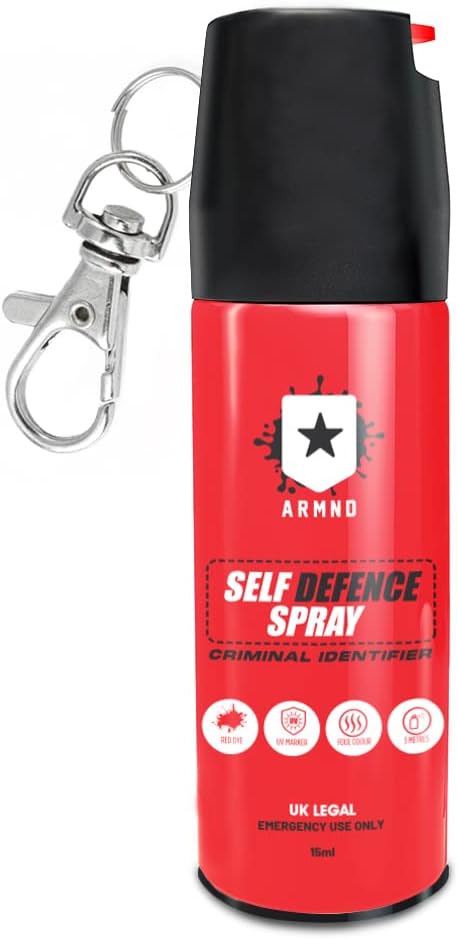 SABRE UK Legal Compact Self-Defence Spray (19ml, 35 Bursts, 3m Range ...