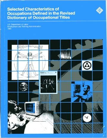 Selected Characteristics of Occupations Defined in the Revised ...