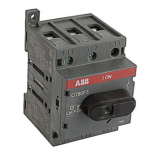1- ABB OT80F3 DISCONNECT NON-FUSIBLE SWITCH, 3P, 80A, UL508 by ABB ...