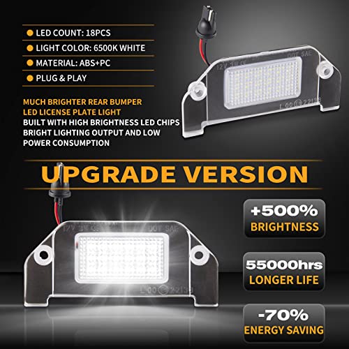 Snapklik.com : Gempro LED License Plate Lights Rear Bumper Tag Lamps ...