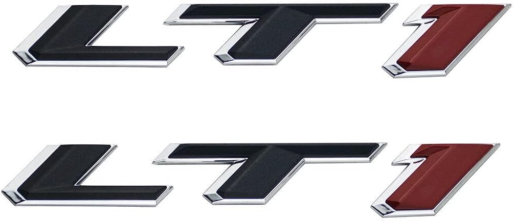 Amazon.com: Pair Set LT1 Emblem 3D Side Fender Door Badges Sticker ...