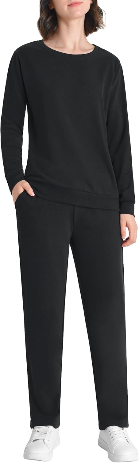 Amazon.com: Weintee Women's Petite Sweatsuits 2 Piece Set Sweatpants ...