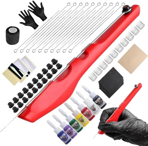 Amazon.com: Moricher Hand Poke a Stick Tattoo Kit with ink DIY tattoo ...