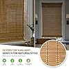Amazon.com: LazBlinds No Tools No Drill Cordless Bamboo Roman Shades ...