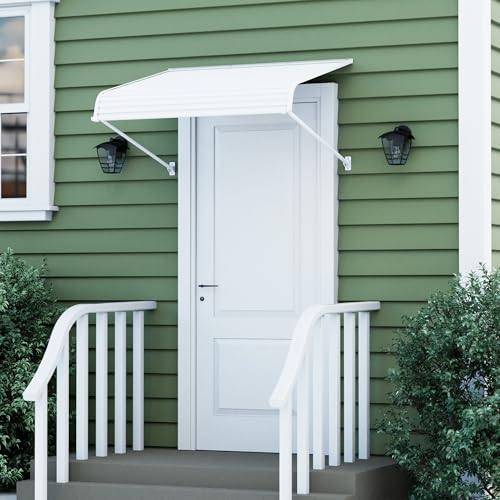 Kozyard Durable PVC Awning for Exterior Door Entrance - Weather ...