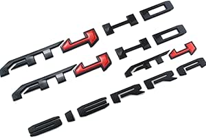 Amazon.com: 4Pcs AT4 HD Emblem Sierra Letters 3D Side Door Rear ...