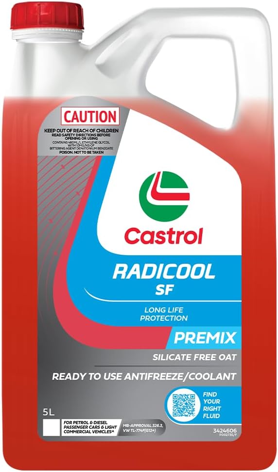 Castrol Radicool SF Premix Coolant 5 Litre : Amazon.co.uk: Automotive