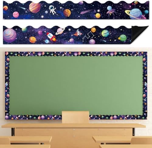 Amazon.com: 24Pcs Outer Space Magnetic Bulletin Board Borders Trim for ...