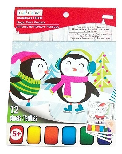 Amazon.com: Creatology Magic Paint Posters ~ Christmas Edition (Snow ...