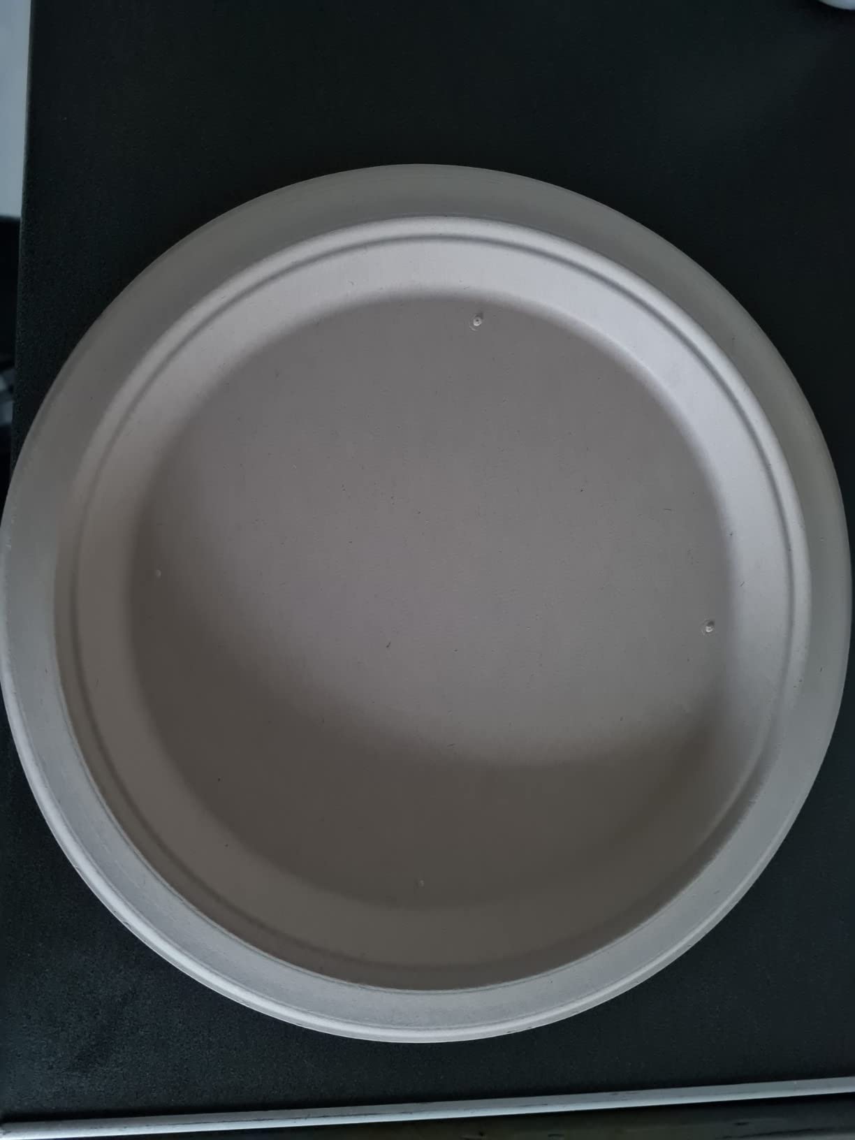 GREENESAGE Rigid 9 inch 100 Pack Disposable Paper Brown Plates ...