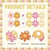 Amazon.com: 69Ft Boho Daisy Flower Paper Bulletin Board Borders Retro ...