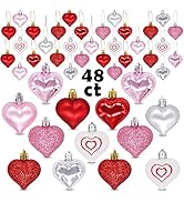 Amazon.com: Ivenf Valentines Day Decorations Heart Window Clings Decor ...