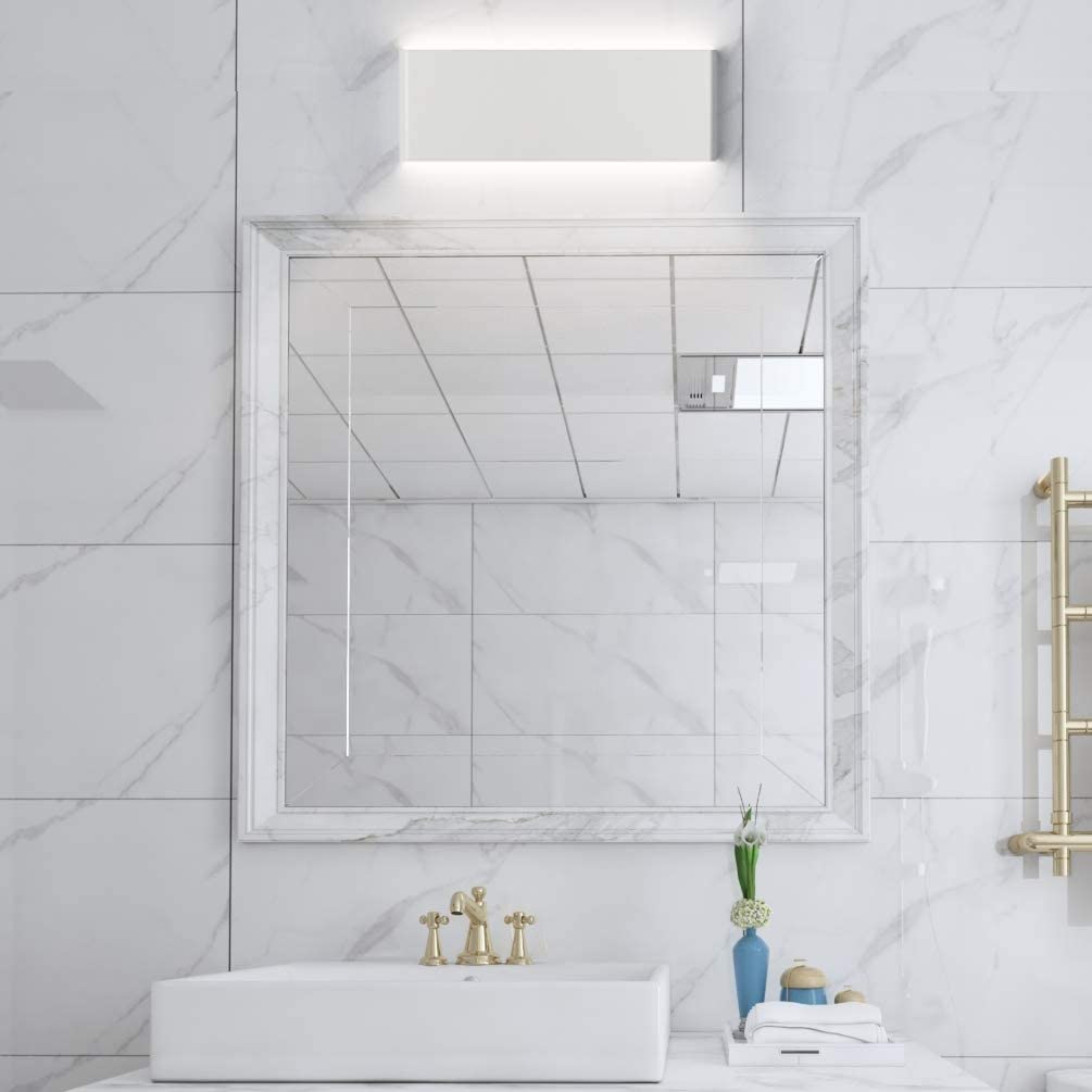 Aipsun 15.75in Matte White Modern Vanity Light Up and Down LED Vanity ...