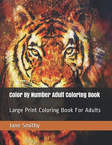 Amazon.com: Color By Number Adult Coloring Book: Large Print Coloring ...