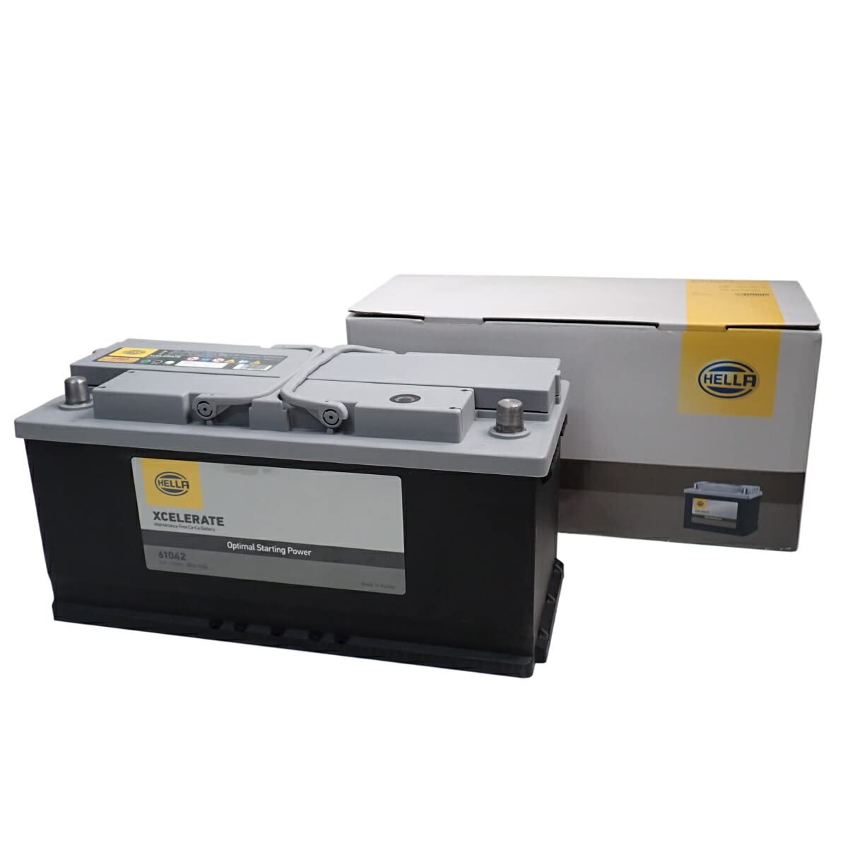 Amazon.co.jp: HELLA スターターバッテリー 高性能バッテリー アウディ車用 A4 A5 A6 A8 Q5 Q7 R8 ...