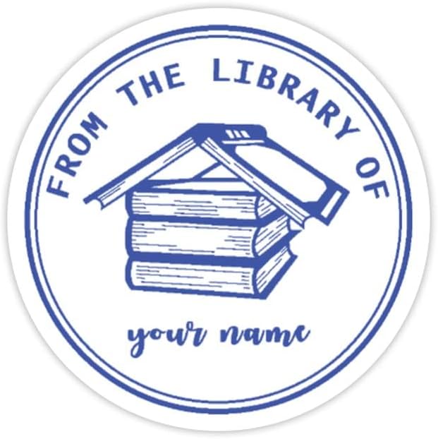 Cusmiz Book Embosser Personalized - Embosser Stamp Custom Logo & Text ...