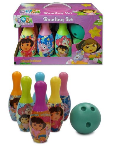 Buy New Indoor Bowling Toy for Kids " Dora the Explorer Bowling Set ...