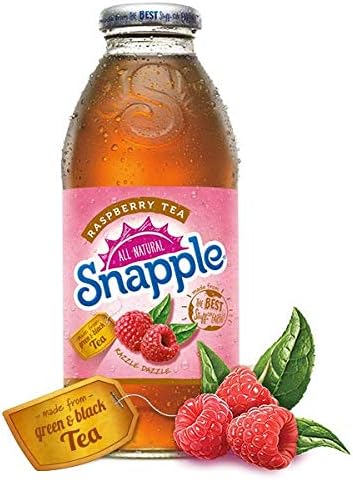 Amazon.com : Snapple Diet Raspberry Tea, 20 Fl Oz (Pack of 24 ...