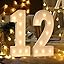 Marquee Light Up Numbers, Led Large Numbers Letters Sign Numbers Large ...