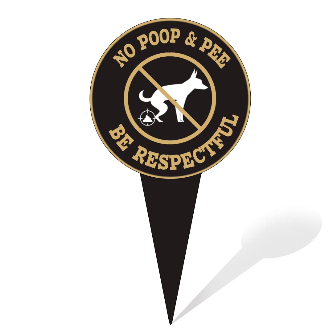Snapklik.com : No Peeing/Pooping Be Respectful Dog Sign