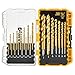 DEWALT Titanium Nitride Coated Drill Bit Set, Pilot Point, 21-Piece ...