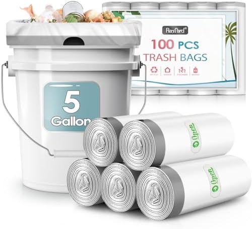 Amazon.com: Trashrac 5 gal. Trash Bags Handle Tie 20 pk : Health ...
