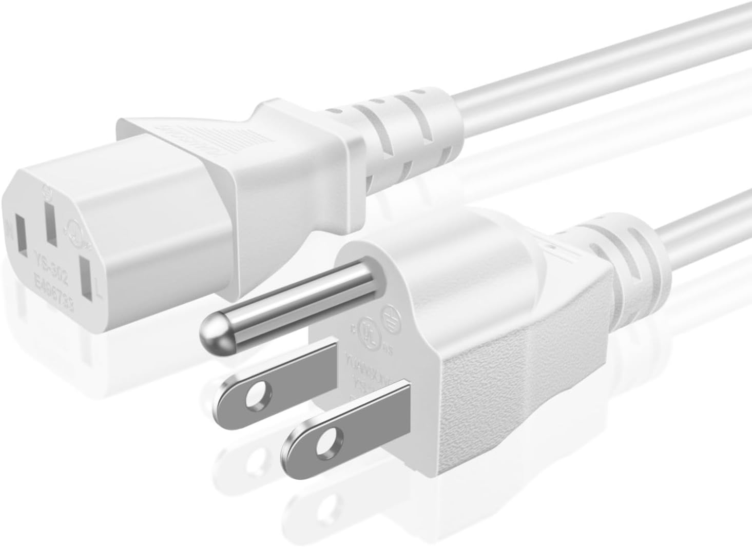 Amazon.com: TNP Universal Power Cord (6 Feet) - NEMA 5-15P to IEC320C13 ...