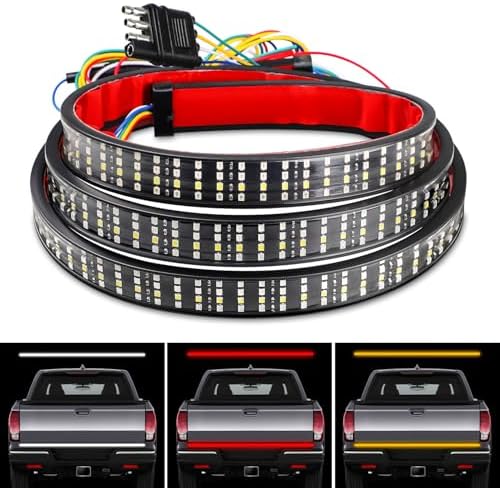 Amazon.com: Linkstyle 60" LED Tailgate Light Bar, 684 LEDs Four Rows ...