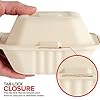 Amazon.com: Clamshell Take Out Food Containers 6" x 6” (50 Pack) 1 ...