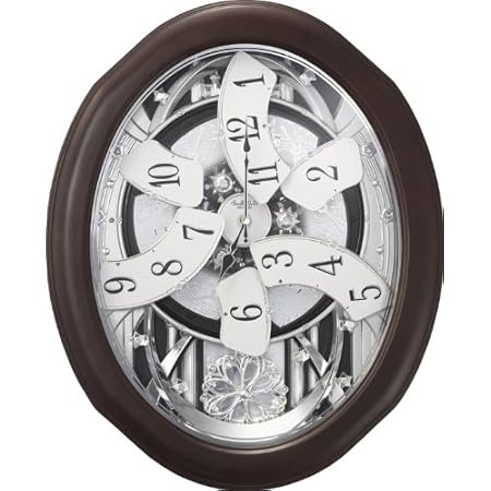 Amazon.com: Rhythm Clocks "Anthology Espresso" Magic Motion Clock ...