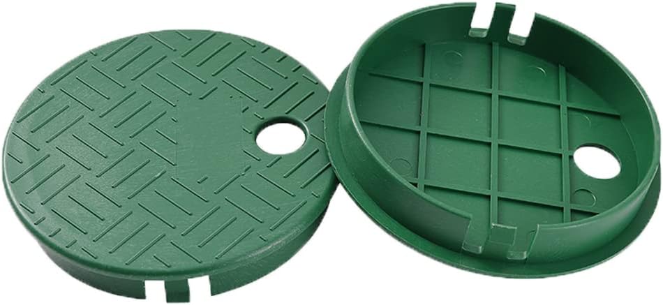 Amazon.com : Dura 7 in. Round Valve Box in Black Body Green Lid : Patio ...