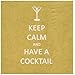 Amazon.com | Paperproducts Design 20-Pack Keep Calm Cocktail Paper ...