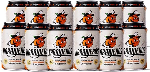 Cerveza Artesanal Buqui Bichi Naranjeros (Wheat Beer) 12 pz. : Amazon ...