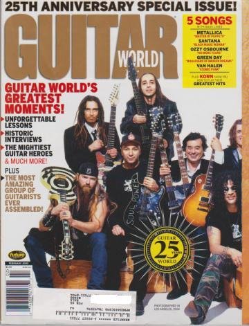 Guitar World Magazine (february 2005) (25th Anniversary Special Issue ...