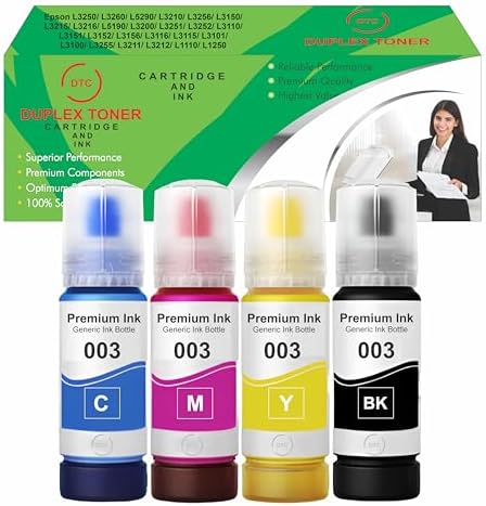 Duplex DTC - 003 Refill Ink Compatible for Epson L3110, L3150, L3250 ...