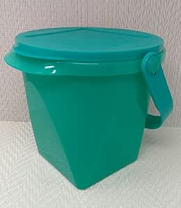 Amazon.com: Tupperware Impressions 5 Quart Bucket w/ Handle Aqua Green ...