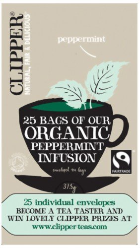 Amazon.com : Clipper Fairtrade Organic Peppermint Infusion 25 Envelopes ...