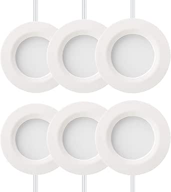 BHMAOYN® Dimmable LED Puck Lights Kit,Recessed or Surface Mount Design ...