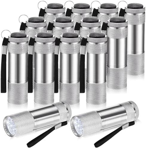 VIHOSE 12 Pcs Mini Flashlights Bulk, Bright Aluminum Handheld Flash ...
