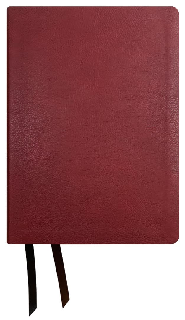 NASB Wide Margin Reference Bible, Maroon, Leathertex, 2020 text: The ...