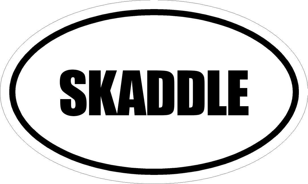 Amazon.com: 3" Printed euro style oval SKADDLE decal sticker décor ...