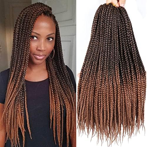 Amazon.com : Crochet Box Braids 6 Packs 144 Strands 18 Inch Goddess Box ...