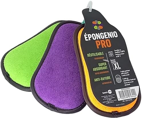 INGA - 4 X Eponges Réutilisables Lavables - Très Efficaces, Ne Rayent ...