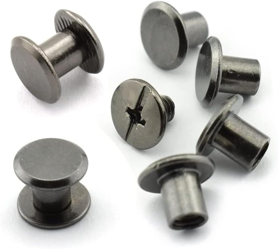 Amazon.com: YXQ 50pcs Chicago Screw 5x8mm Slotted Binding Screws for ...