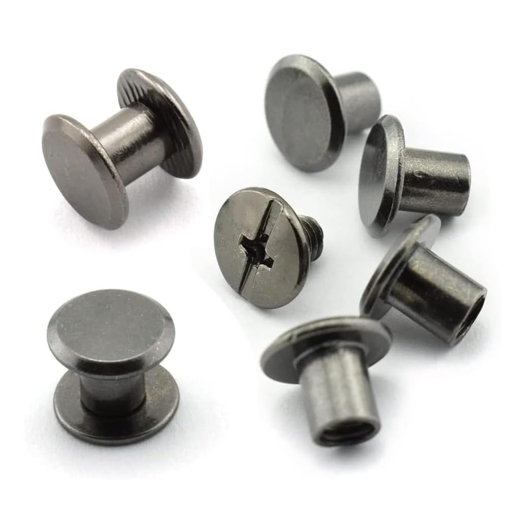Amazon.com: YXQ 50pcs Chicago Screw 5x8mm Slotted Binding Screws for ...