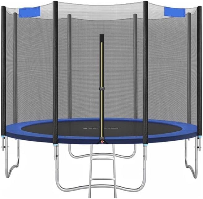Trampoline with Safety Net Enclosure – Heavy-Duty Durable Frame, Safe ...